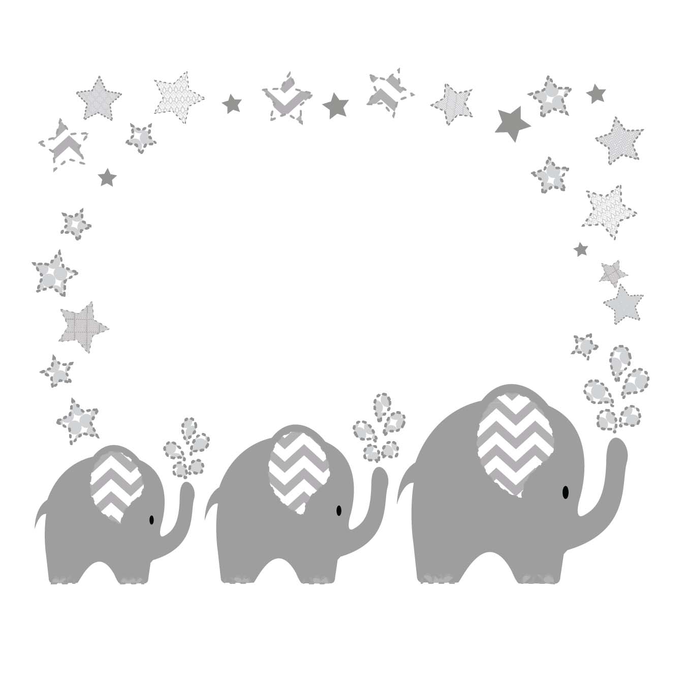 Gray Elephant Baby Nursery and Childrens Room Design