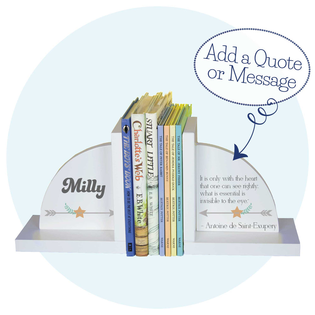 Natural Wood Bookends - main| Personalized Gifts - My Bambino