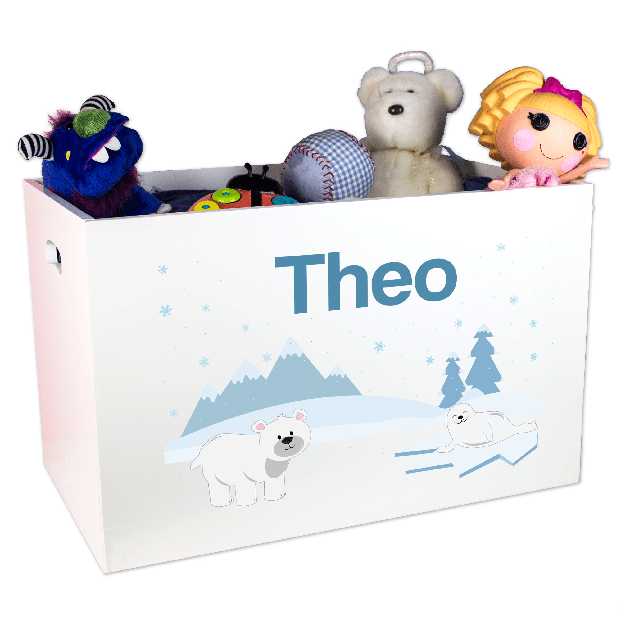 Open Top Toy Box - Arctic Animal | Personalized Gifts - My Bambino