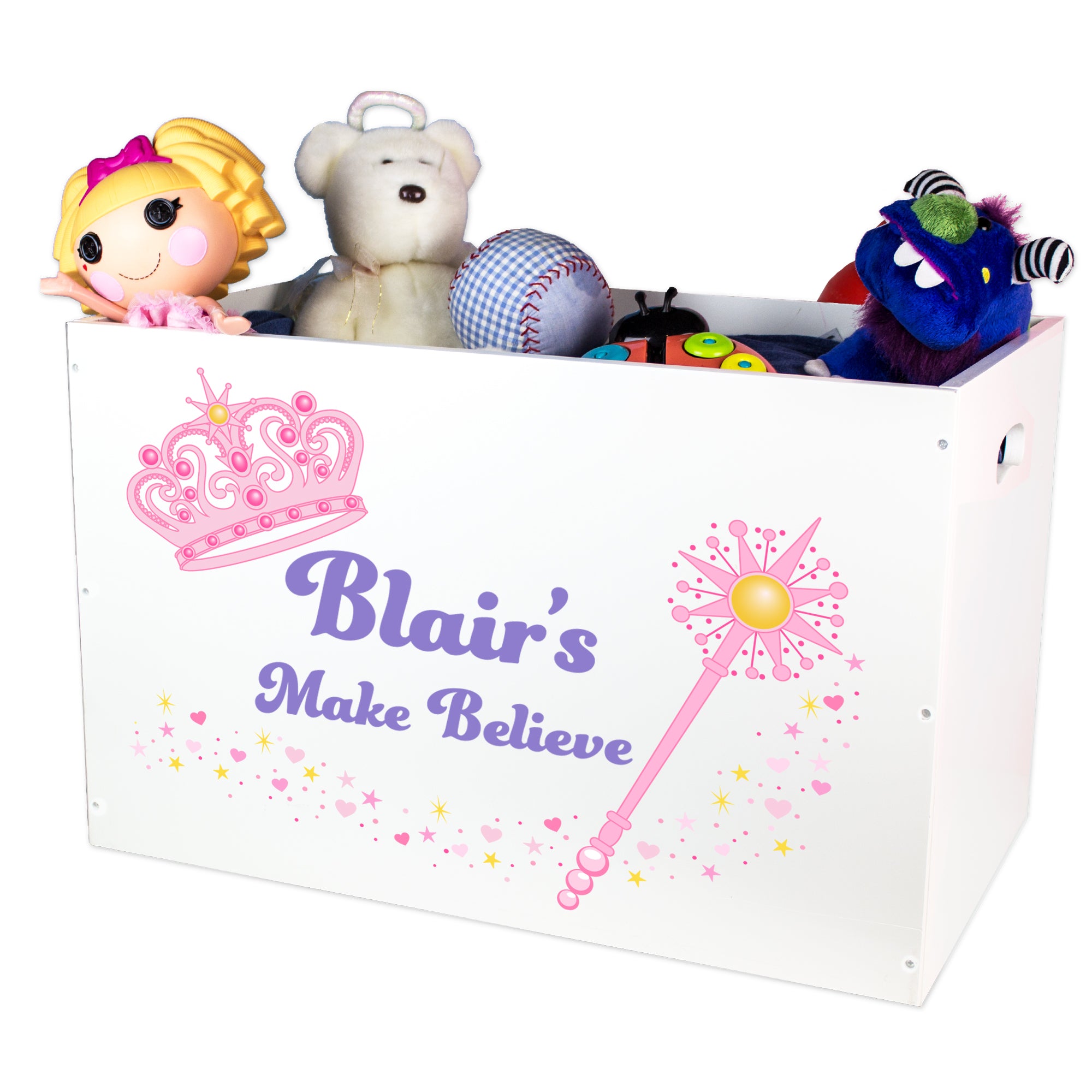 Personalized Dress Up Make Believe Trunk Toy Box Storage - Magical ...
