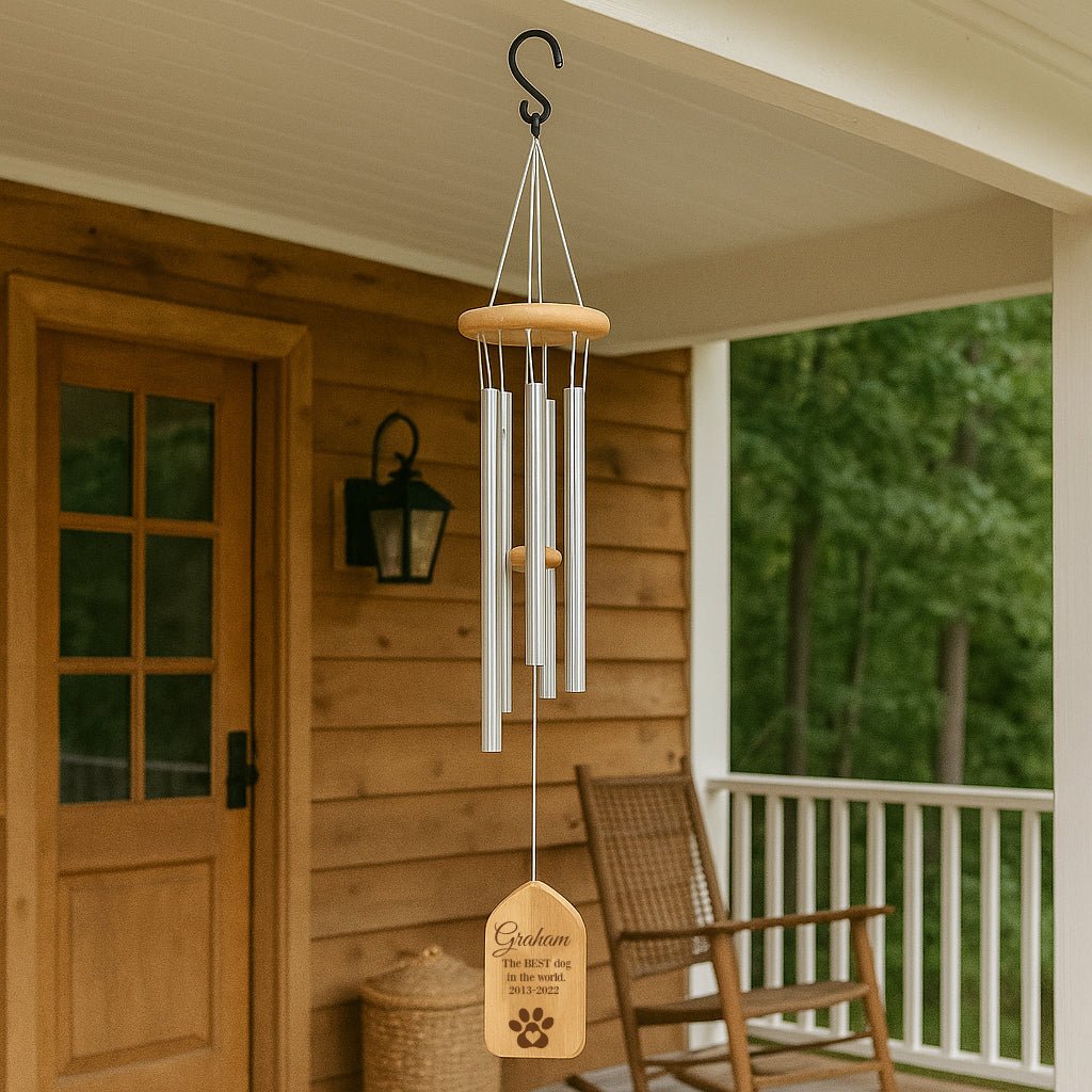 Personalized Lasered Engraved Wind Chime | My Bambino Personalized Gifts