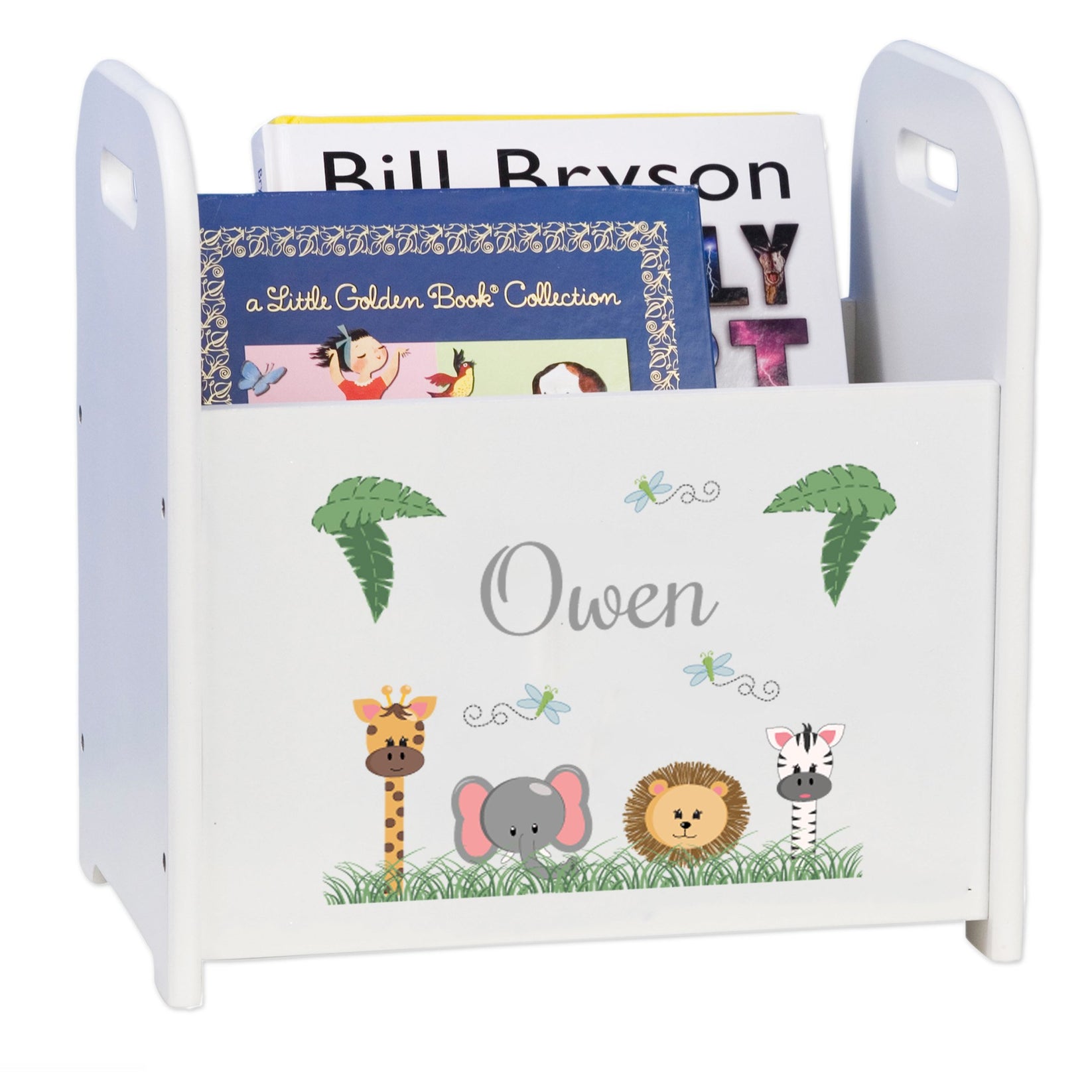 Personalized Jungle Animal Book Caddy| Personalized Gifts - My Bambino