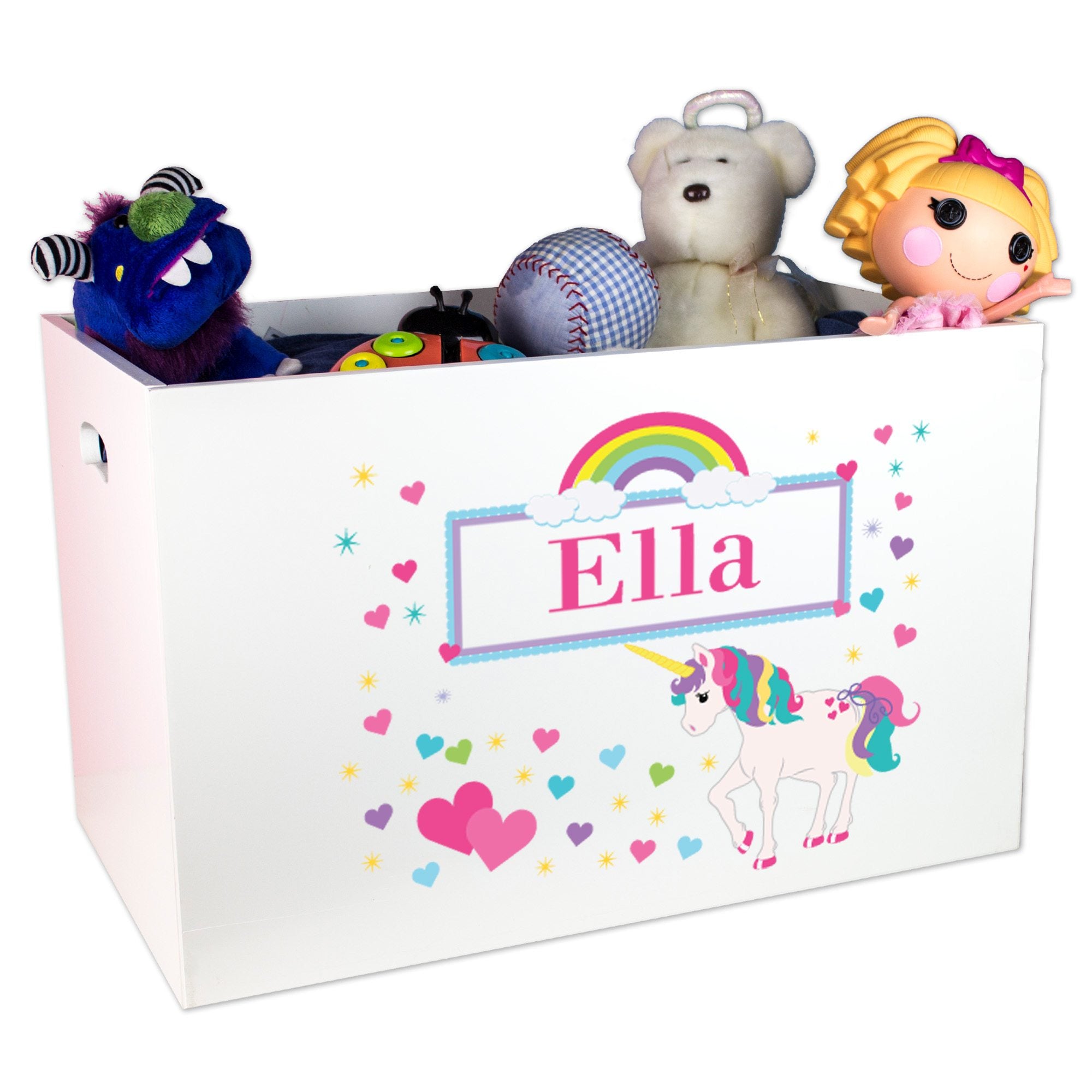 Girl's Unicorn Open Top Toy Box | My Bambino