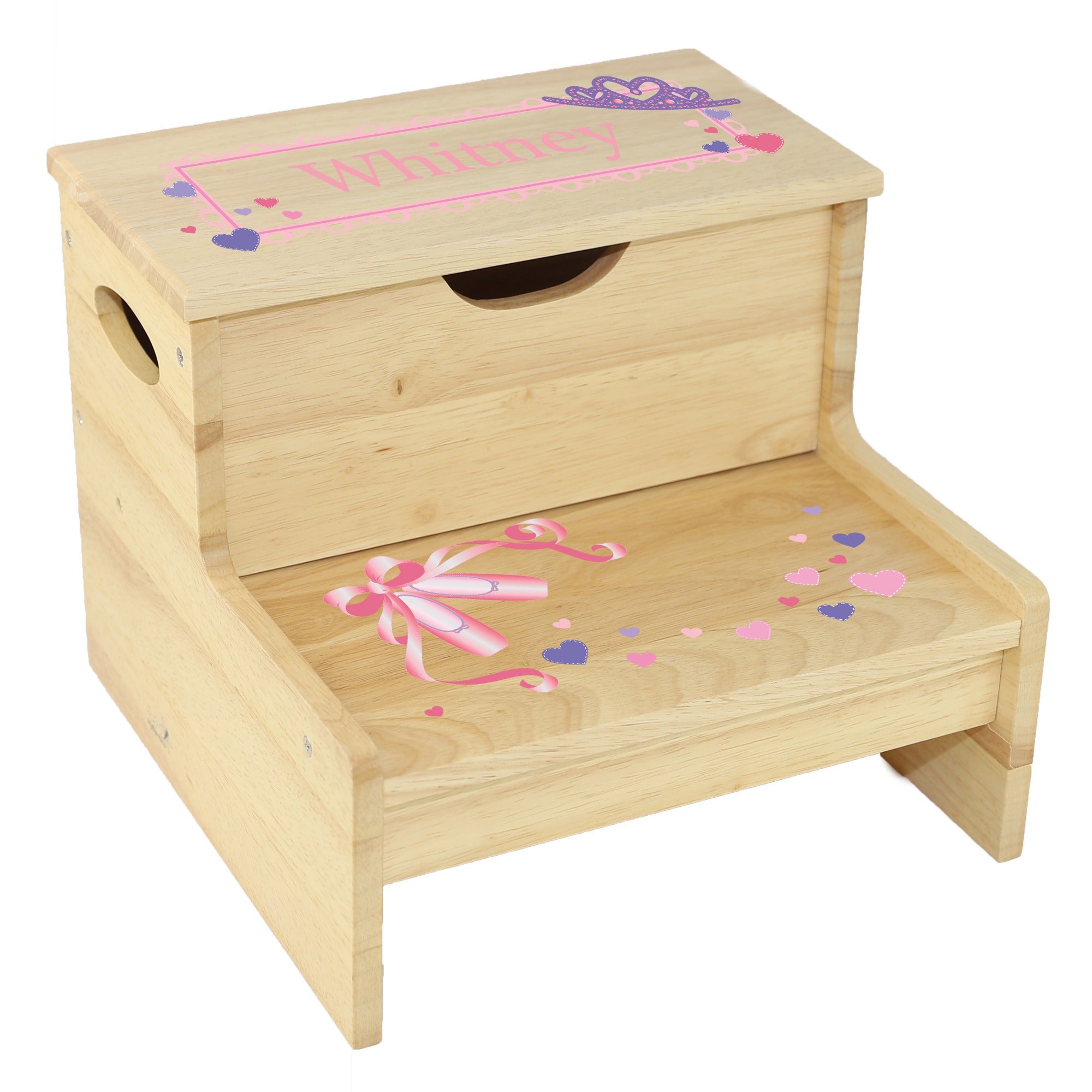 Wood Storage Stool Ballet Princess