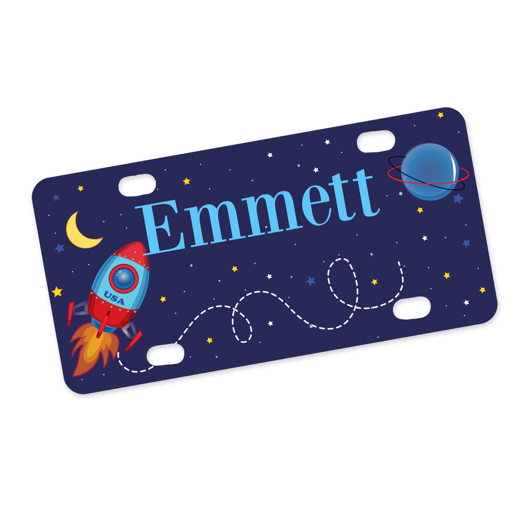 Rocket License Plate| Personalized Gifts - My Bambino