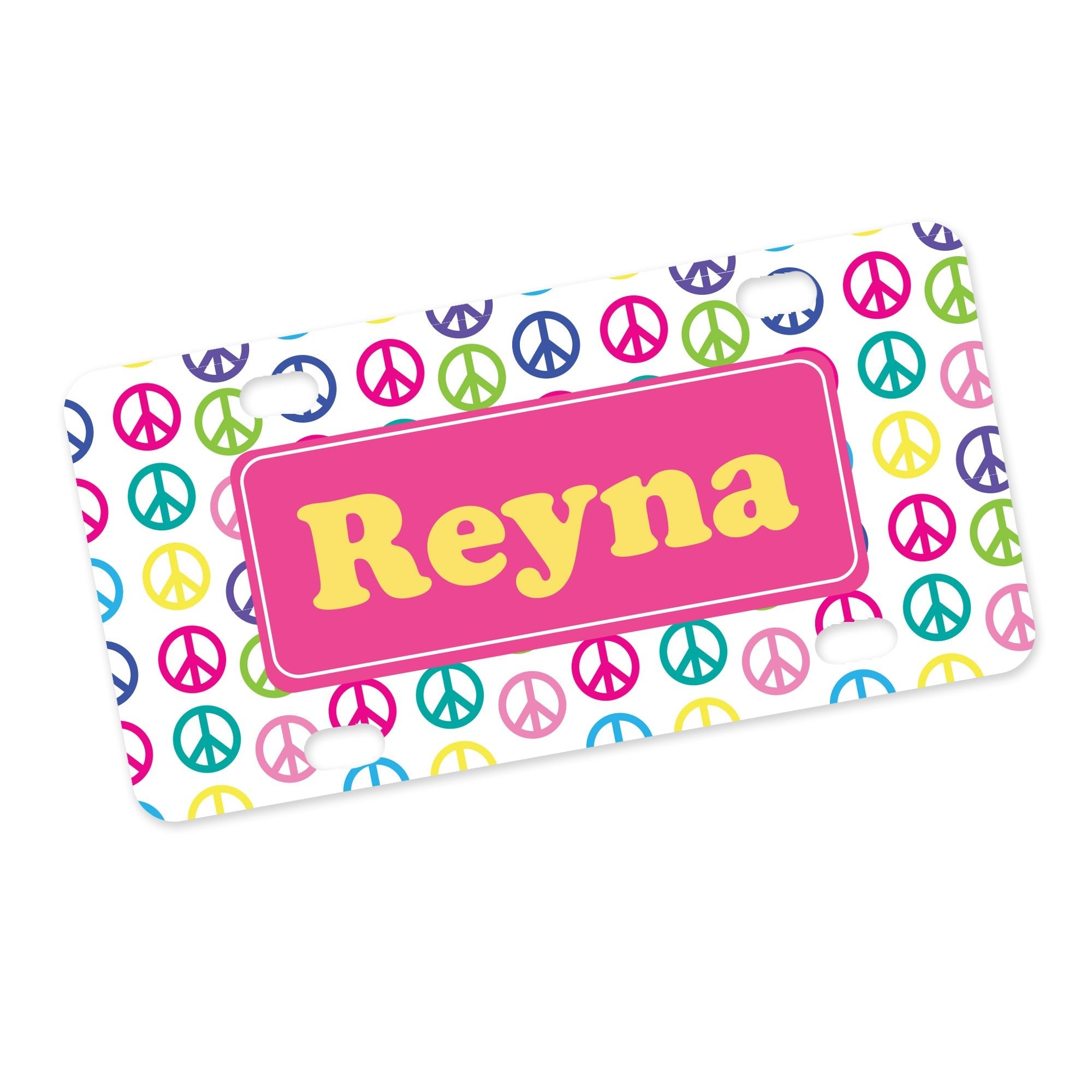 Peace Sign Bike Plate| Personalized Gifts - My Bambino