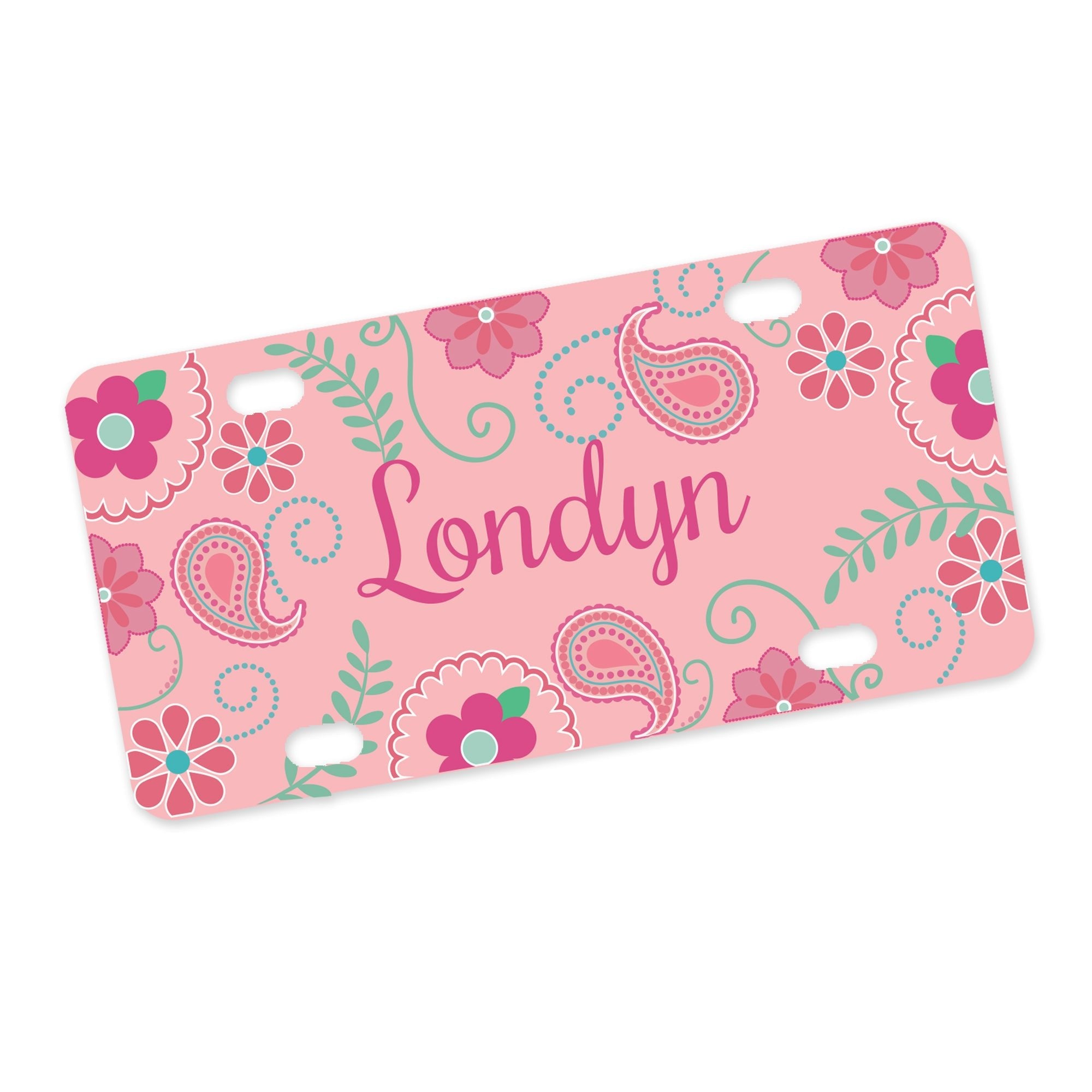 Pretty Paisley License Plate| Personalized Gifts - My Bambino