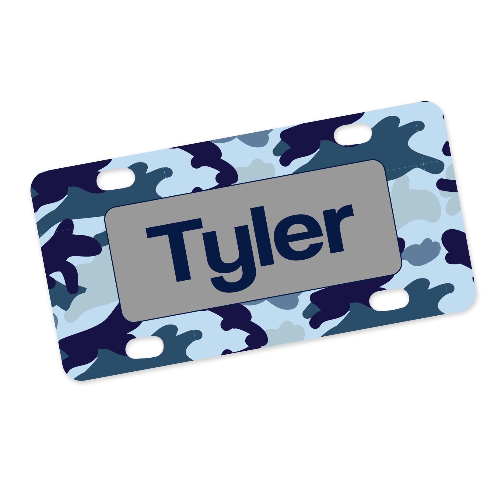 Blue Camo License Plate| Personalized Gifts - My Bambino