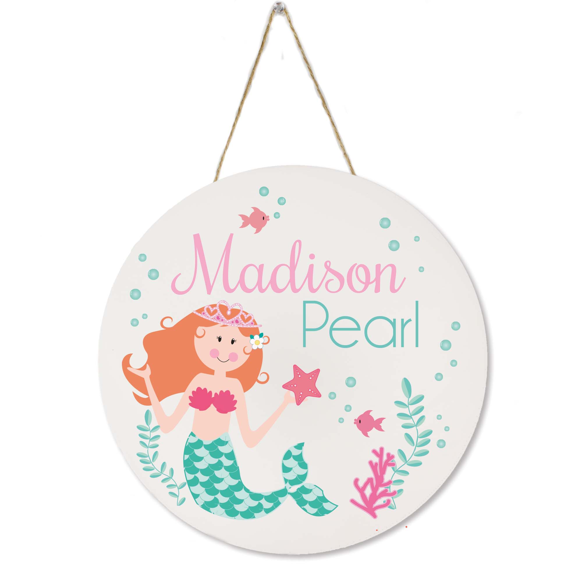 Personalized Little Mermaid Door Sign | Personalized Gifts - My Bambino