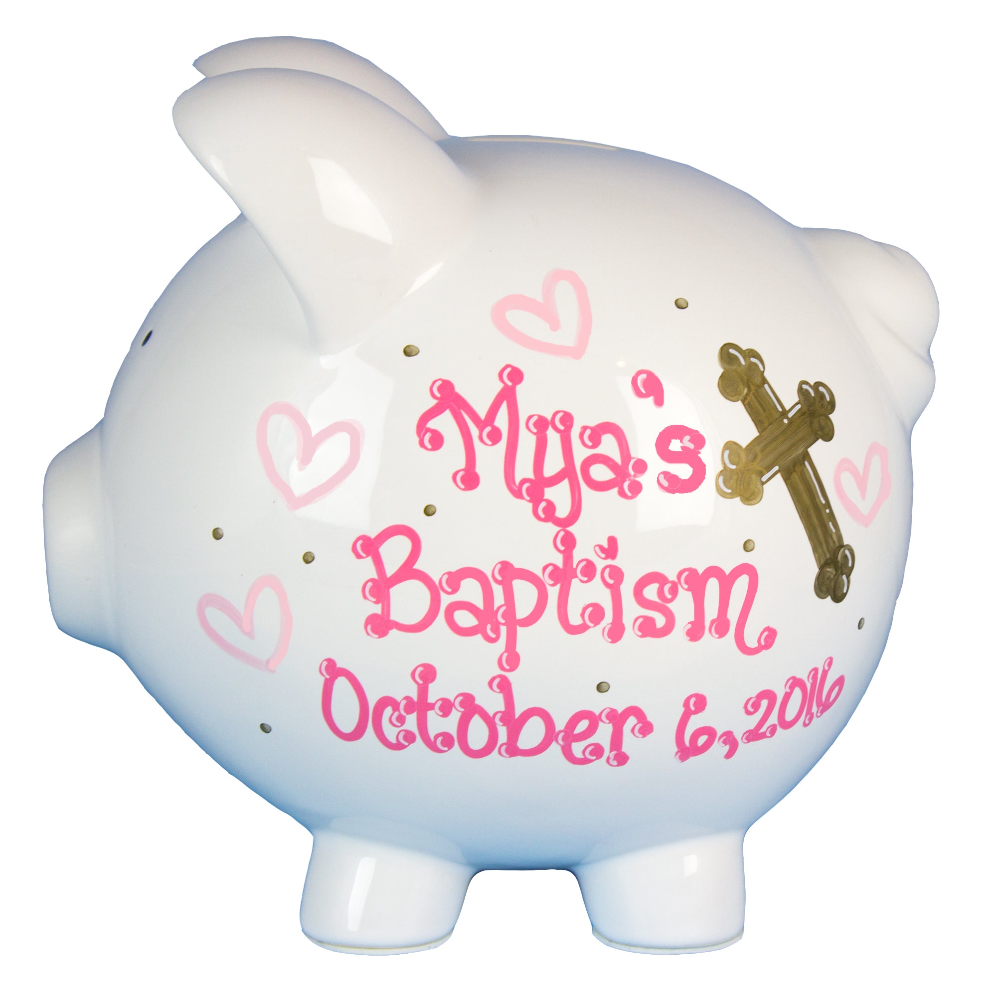 Girl's Religious Piggy Bank| Personalized Gifts - My Bambino