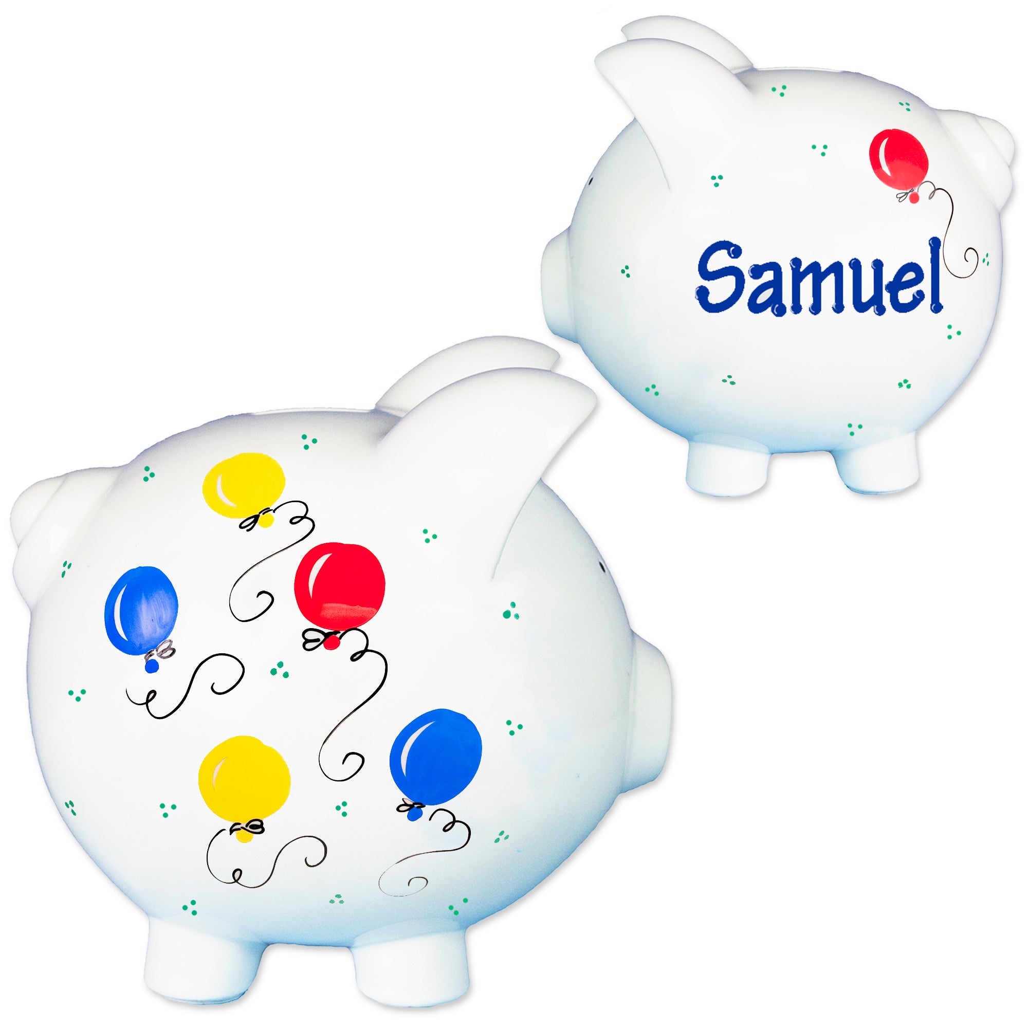 Hand Painted Round Balloons Bank| Personalized Gifts - My Bambino