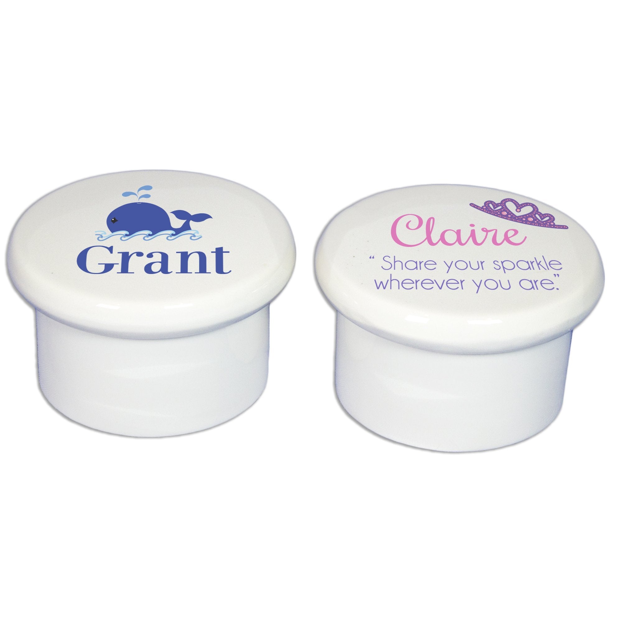 Personalized Ceramic Trinket Box| Personalized Gifts - My Bambino