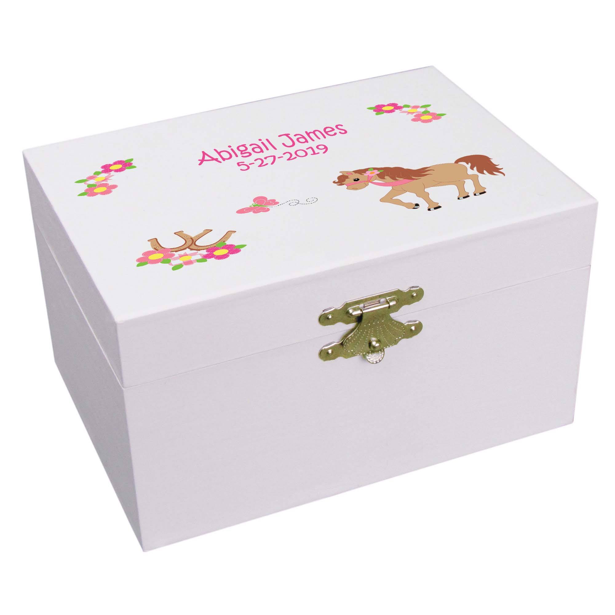 Personalized Little Pony Musical Ballerina Jewelry Box