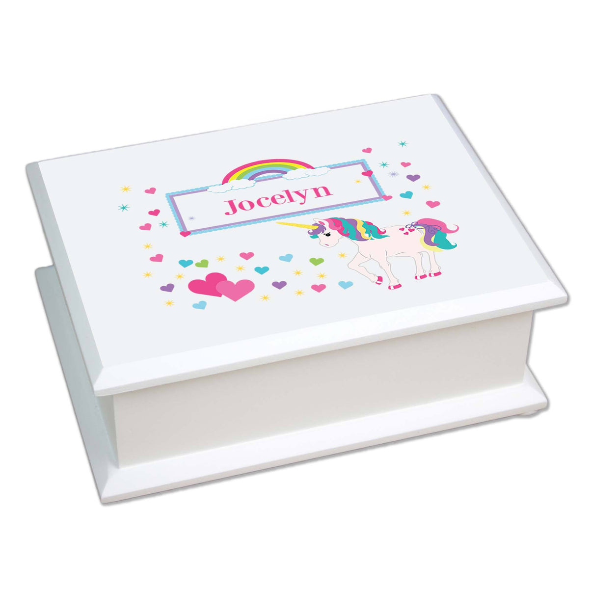 Personalized Lift Top Jewelry Box- main| Personalized Gifts - My Bambino