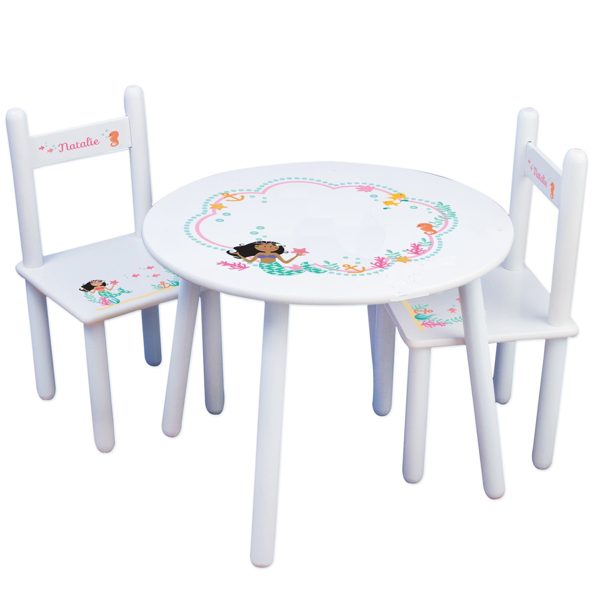Personalised kids table and chairs store