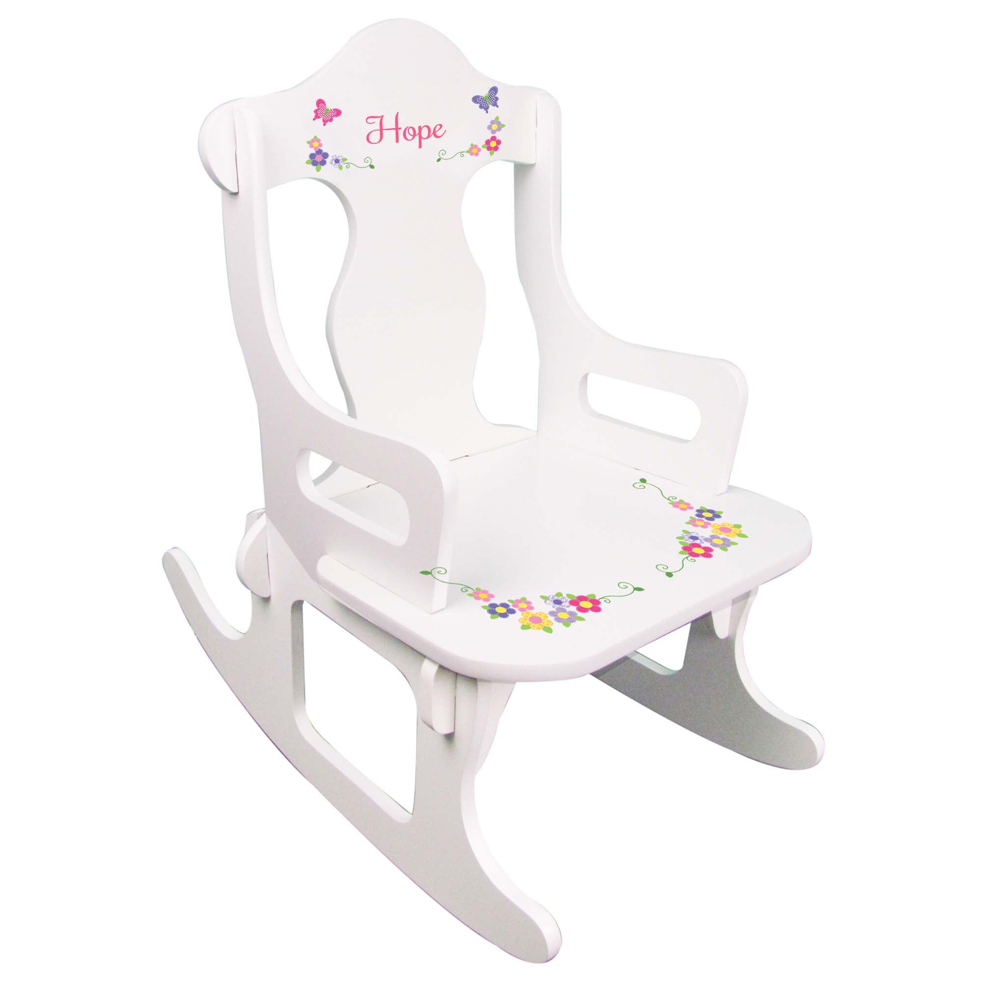 Bright Butterfly Garland Puzzle Rocker| Personalized Gifts - My Bambino