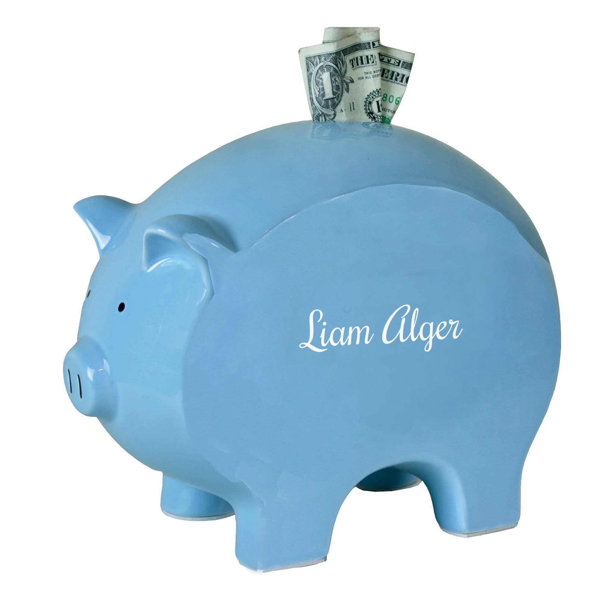Piggy bank with name store