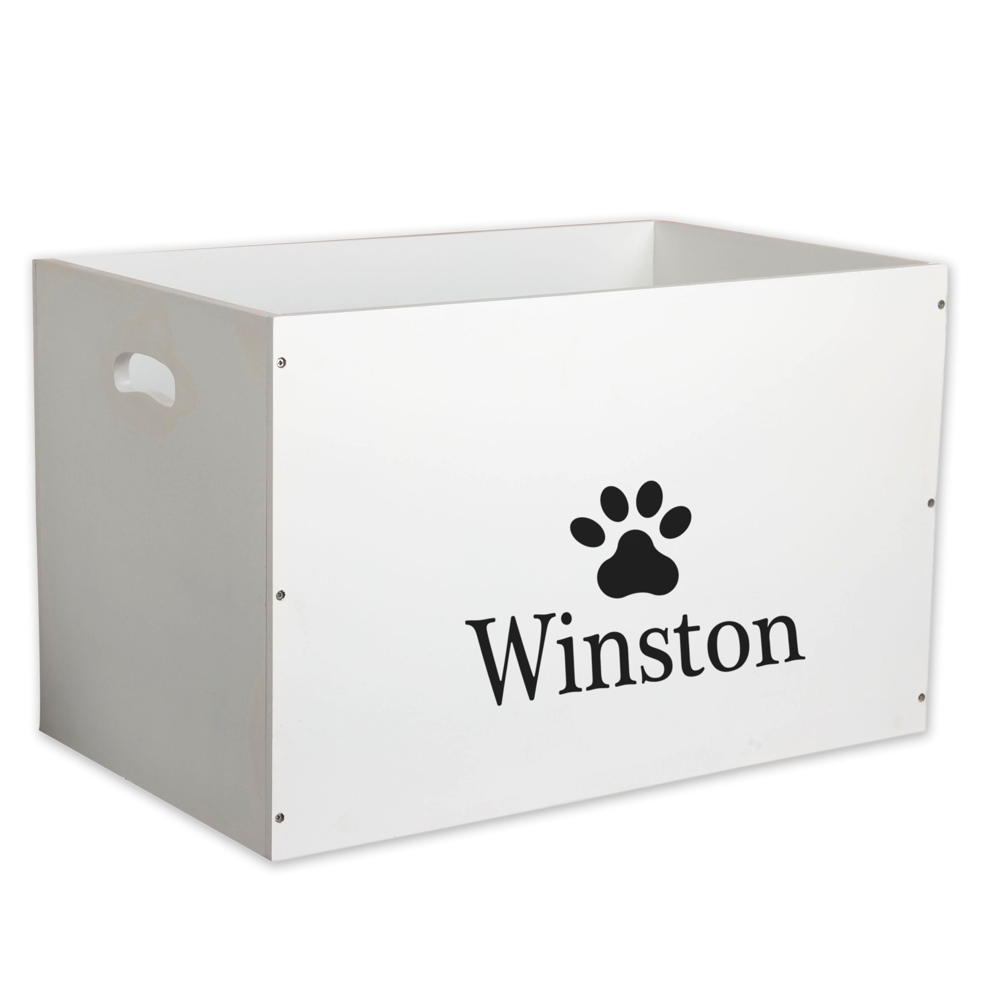 Open Top Toy Box - Paw Print | Personalized Gifts - My Bambino